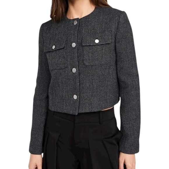 Theory | Jackets & Coats | Theory Tweed Pocket Jacket | Poshmark